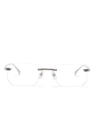 Dunhill lunettes de vue à monture carrée - Argent