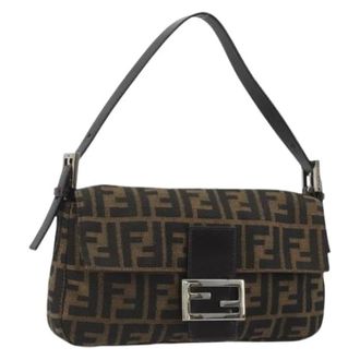 Fendi Pre-owned Vintage Zucca Schultertasche - - Pre-owned - Damen - Braun - ONE SIZE