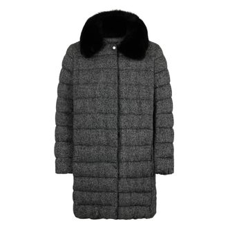 Moorer Padded Coat - - Coats - Damen - Grau - 2XL