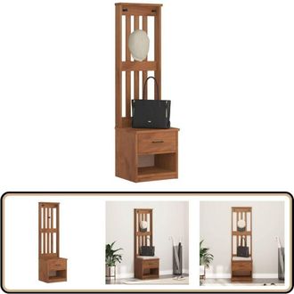 vidaXL Vidaxl - Garderobenständer sandens 45x40x159,5 cm Massivholz Kiefer