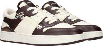 Jimmy Choo London Colour-Block Leather Sneakers - Beige