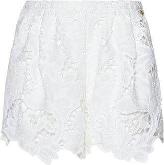 Silvian Heach Femme, Shorts, Blanc, Taille: 34 FR Shorts lavorazione decorativa e bordo sagomato