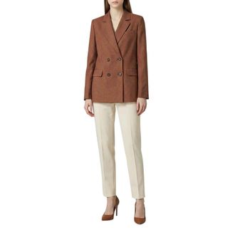 Ga&euml;lle Paris Femme, Vestes, Brun, Taille: 38 FR Veste crois&eacute;e