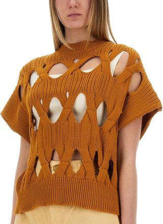 Alysi Jersey Cotton T-Shirt - Orange