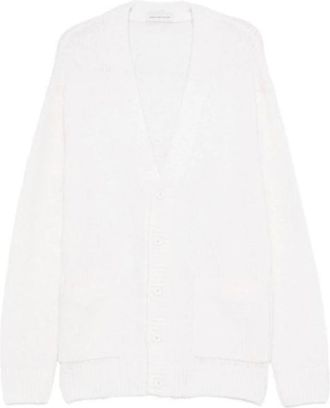 Dries Van Noten Homme, Pulls, Blanc, Taille: S Cardigan