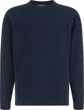 Boggi Milano Homme, Pulls, Bleu, Taille: S Pull ras du cou en coton et soie