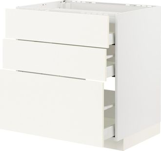 IKEA METOD / MAXIMERA Unterschr.f Kochf/3 Fronten/3Sch
