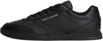 Tommy Hilfiger Herren Lopro Cup Leather Fm0Fm05677 Niedriges Oberteil, Black (Black), 44.5 EU