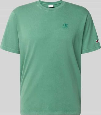 Champion T-Shirt mit Label-Stitching und Rundhalsausschnitt