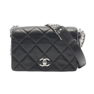 Chanel Sac bandouli&egrave;re vintage doccasion - Femme - Pre-owned - Noir - Taille: ONE Size