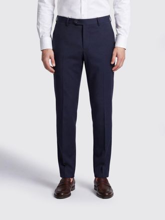 BRIGLIA 1949 Pantalon de tailleur slim fit en laine vierge &agrave; fermeture d&eacute;centr&eacute;e