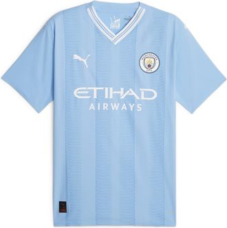 Puma MCFC 770437-01 Home Authentic Jersey T-Shirt Unisex Team Light Blue-White Größe XL