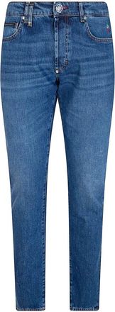 Philipp Plein Homme, Jeans, Bleu, Taille: W33 Jeans Coupe Droite Basic
