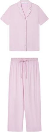 Women'secret Capri Pyjama Soft Touch, Rose, XS Femme