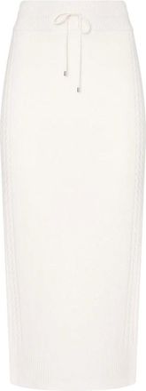 Emporio Armani Femme, Jupes, Blanc, Taille: 40 FR Long Pencil Skirt