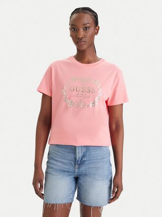 Guess Longsleeve E6GI00 I3Z14 Rosa Regular Fit