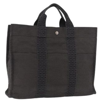 Herm&egrave;s Pre-owned Vintage Canvas Tote Bag - - Pre-owned - Damen - Grau - ONE SIZE