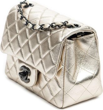 Chanel Crossbody Bags - Mini Square Flap - Gr. unisize - in Gold - f&uuml;r Damen