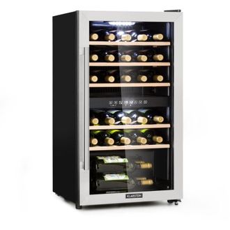 Klarstein Klarstein - Vinamour 29 Duo Weink&uuml;hlschrank 2 Zonen 80L/29 Flaschen 5-22&deg;C Touch