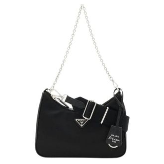 Prada Sac bandouli&egrave;re vintage en nylon pr&eacute;-appr&eacute;ci&eacute; - Femme - Pre-owned - Noir - Taille: ONE Size