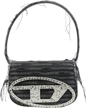 Diesel Sac port&eacute; &eacute;paule iconique 1DR - Femme - Sacs - Noir - Taille: ONE Size