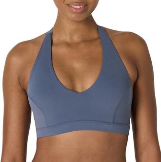 Amazon Essentials Soutien-Gorge de Sport Active FormFlex Dos Nu et Col en V, Ultra Doux, Soutien Léger Femme, Gris Ardoise, XXL