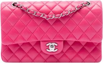 Chanel Pre-owned Sac Bandouli&egrave;re Classique Double Flap - Femme - Pre-owned - Rose - Taille: ONE Size