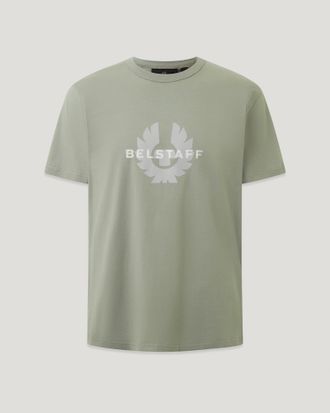 Belstaff T-shirt Surface Pour Homme Cotton Jersey Vert Lichen 2xl