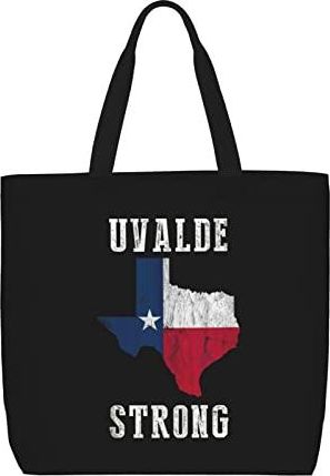 Generic Sac Fourre-Tout Priez Pour Le Texas, Uvalde Strong Fourre Tout Avec Poign&eacute;es R&eacute;utilisable Sacs &Agrave; Main, Pour Femmes, Filles, &Eacute;cole, Tous Les Jours