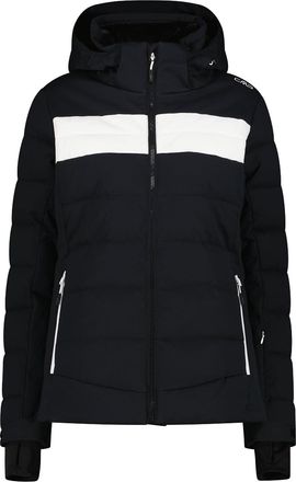 F.lli Campagnolo Damen Outdoorjacke Funktionsjacke Skijacke Woman Jacket Zip Hood, Farbe:Schwarz, Artikel:-U901 Black, Gr&ouml;&szlig;e:42