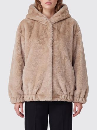 Antonelli Kurze Webpelzjacke mit Kapuze von