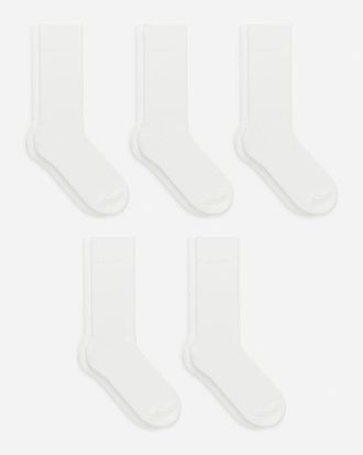 Arket Gerippte Socken Aus Supima-Baumwolle 5er-Pack -Wei&szlig;
