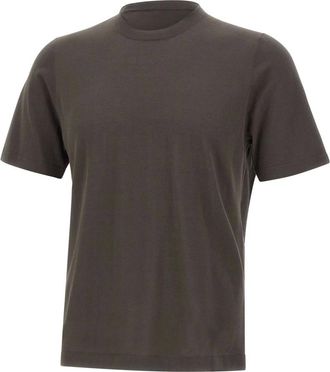 KANGRA Homme, Tops, Brun, Taille: 2XL Ribbed Crew Neck Knit Top