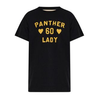 Valentino Garavani Panther 60 Lady T-Shirt mit Print - - Tops - Damen - Schwarzk - L