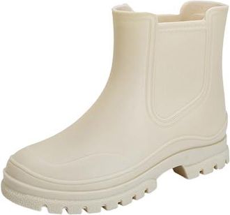 Generic Bottes dext&eacute;rieur en caoutchouc pour femme travail imperm&eacute;ables pluie semi-compens&eacute;es Chaussures unisexes Compris la Semelle int&eacute;rieure Fourrure polai