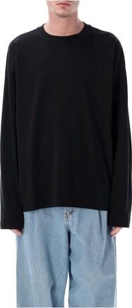 Dries Van Noten Homme, Tops, Noir, Taille: S T-shirt &agrave; Manches Longues