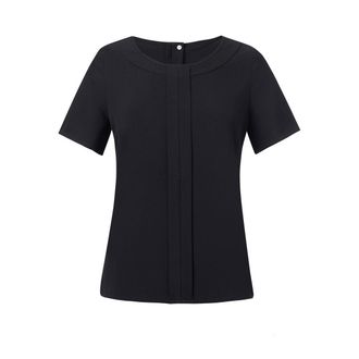 Brook Taverner Verona Bluse f&uuml;r Damen kurz&auml;rmlig (Schwarz)