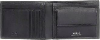 Guess Portefeuille compact en cuir de vache
