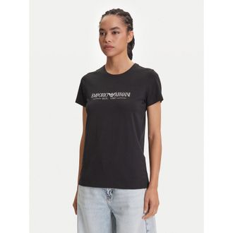 Emporio Armani T-Shirt EW000408 AF10881 UC001 Schwarz Regular Fit