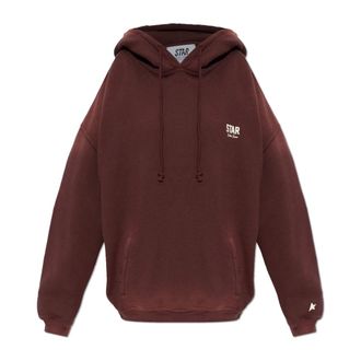 Golden Goose Femme, Sweatshirts et sweats &agrave; capuche, Rouge, Taille: 36 FR Sweat &agrave; capuche