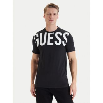Guess T-Shirt F6GI01 J1314 Schwarz Slim Fit