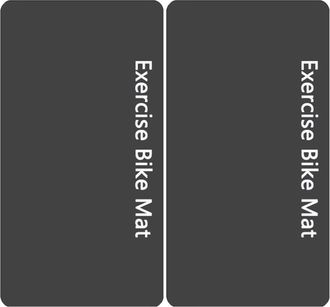 Generic Fahrradmatte - Bodenschutzmatte rutschfest 3 mm dick, 2er Set Trainingsmatte f&uuml;r Heimtrainer, Ellipsenlaufband, Fitnessger&auml;tematte f&uuml;r