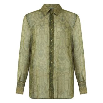 Alberta Ferretti Langarmhemd - - Blouses & Shirts - Damen - Gr&uuml;n - L