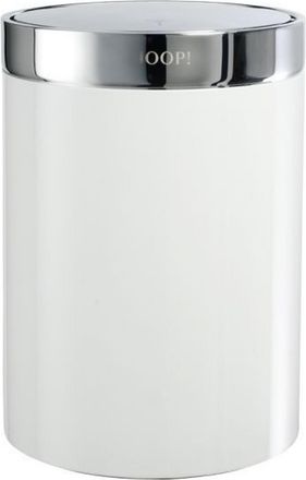 Joop Schwingdeckeleimer, Silber, Wei&szlig;, Metall, 26 cm, K&uuml;chen, K&uuml;chenausstattung, M&uuml;lleimer