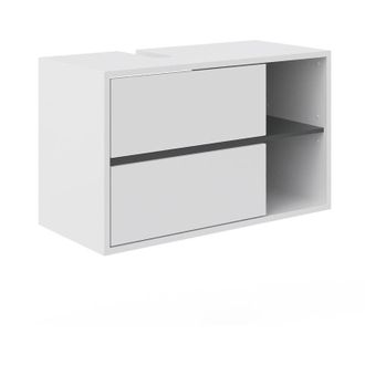 Vicco Meuble sous vasque simple Viola, Blanc, 100 x 60 cm