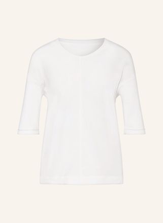 Marc Cain Blusenshirt Mit 3/4-Arm Im Materialmix weiss
