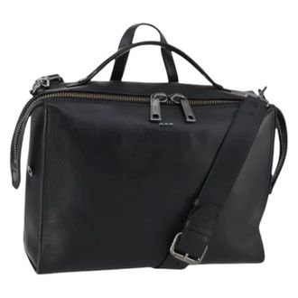 Fendi Sac &agrave; main vintage en cuir doccasion - Femme - Pre-owned - Noir - Taille: ONE Size