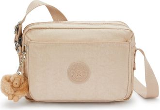 Kipling ABANU M Mittelgroße Umhängetasche, Sparkled Beige (Beige)
