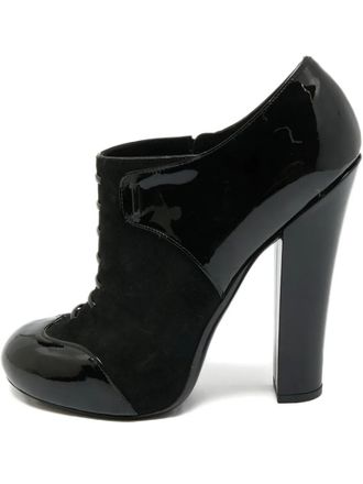 Louis Vuitton bottines &agrave; talon &eacute;pais - Noir