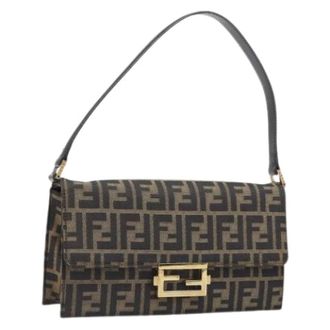 Fendi Pre-owned Vintage Zucca Schultertasche - - Pre-owned - Damen - Braun - ONE SIZE